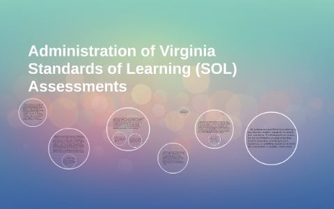 Administration of Virginia Standards of Learning (SOL) Asses by on Prezi