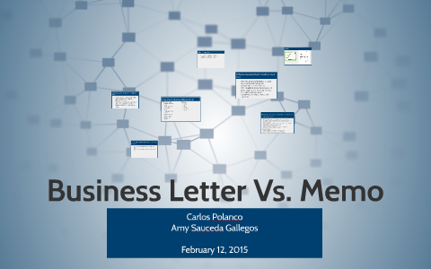 Business Letter Vs. Memo by Carlos Polanco on Prezi