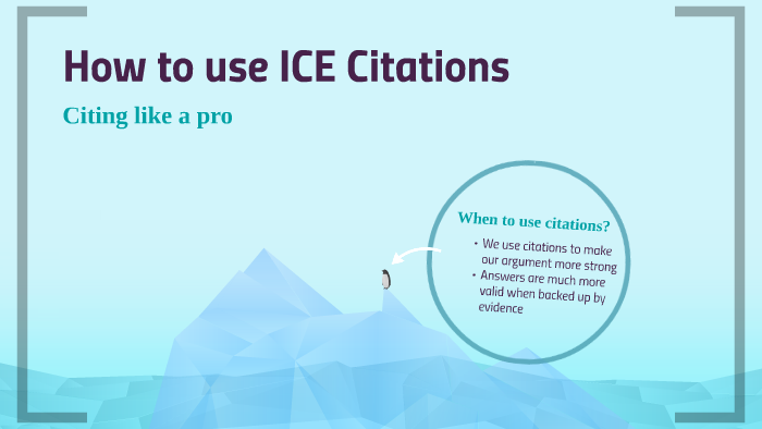 How to use ICE Citations by Alexander Shugart on Prezi