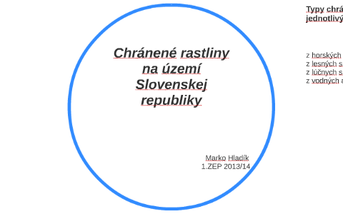 Chránené rastliny na území Slovenska by Marko Hladik on Prezi