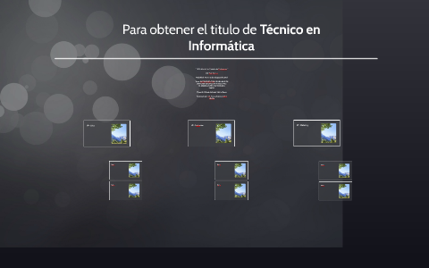 Para obtener el titulo de Técnico en Informatica by Alfredo Salinas