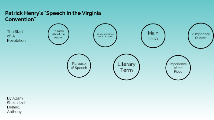 Patrick Henry's Speech by Anthony Hernandez on Prezi