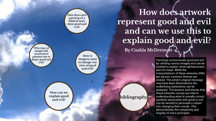 How does artwork represent good and evil and can we use this to explain ...