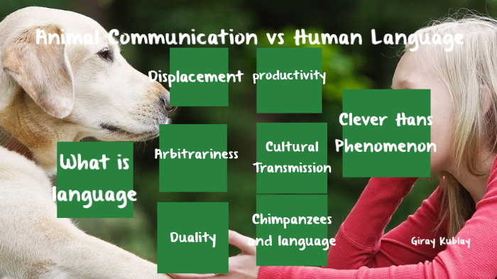 Animal Communication vs Human Language by Giray Kublay on Prezi