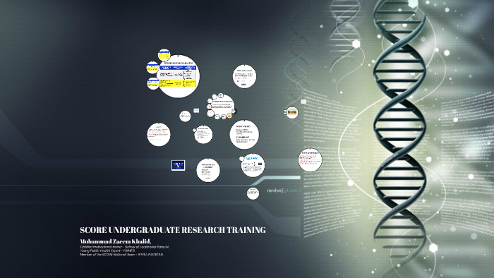 SCORE UNDERGRADUATE RESEARCH TRAINING by Muhammad Zaeem Khalid
