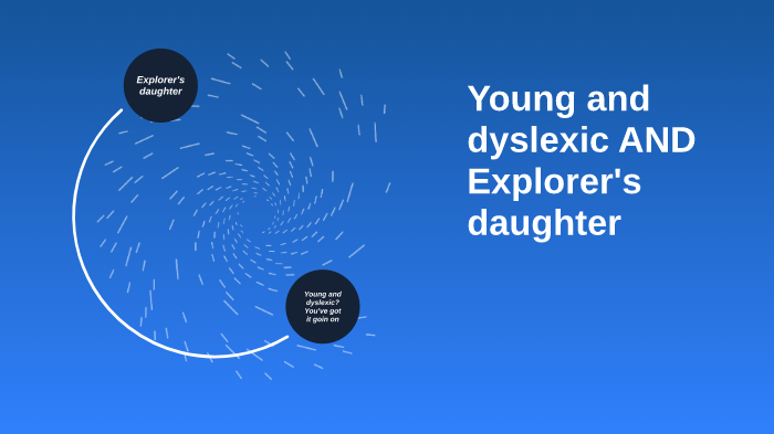 Young and Dyslexics & Explorer's daughter by Abhishek Singh on Prezi