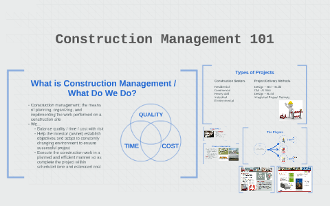Construction Management 101 by Jessica Canfora on Prezi