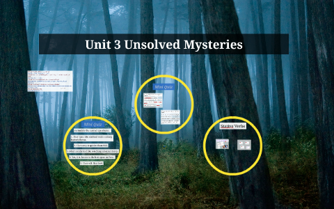 Unit 3 Unsolved Mysteries by Diego Maza on Prezi