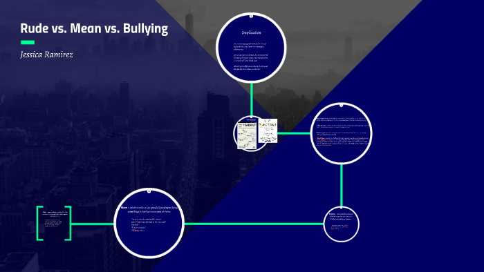 Rude vs. Mean vs. Bullying by Jessica Ramirez on Prezi