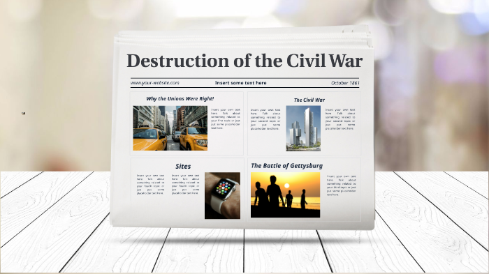 Civil War Newspaper project by Landon moser on Prezi