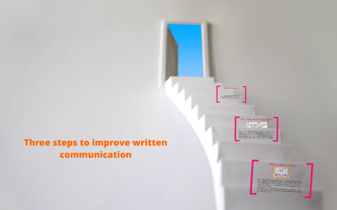 Three steps to improve written communication by Jordan Murray