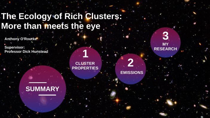 Ecology of Rich Clusters by Anthony O on Prezi