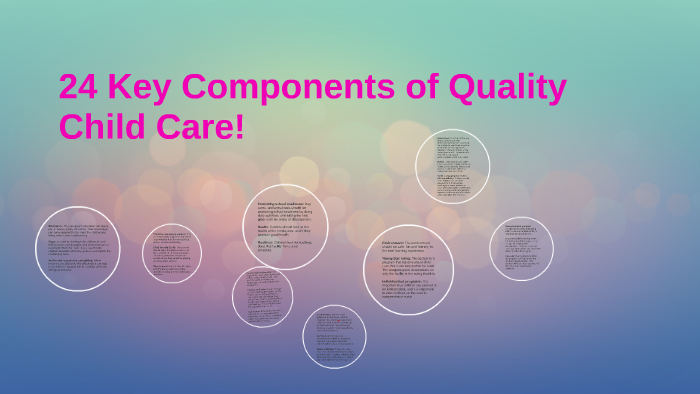 24 Key Components of Quality Child Care! by on Prezi