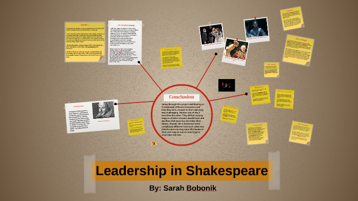 Leadership in Shakespeare by Sarah B. on Prezi