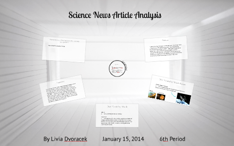Science News Article Analysis by on Prezi