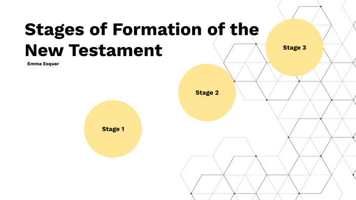 Stages of Formation of the New Testament by Emma Esquer on Prezi