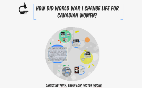 How did World War 1 change life for Canadian women? by Christine T on Prezi