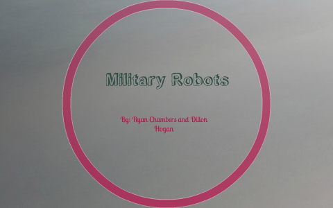 military robots by ryan dillon