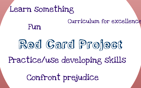 Red card Project by Peter Noble