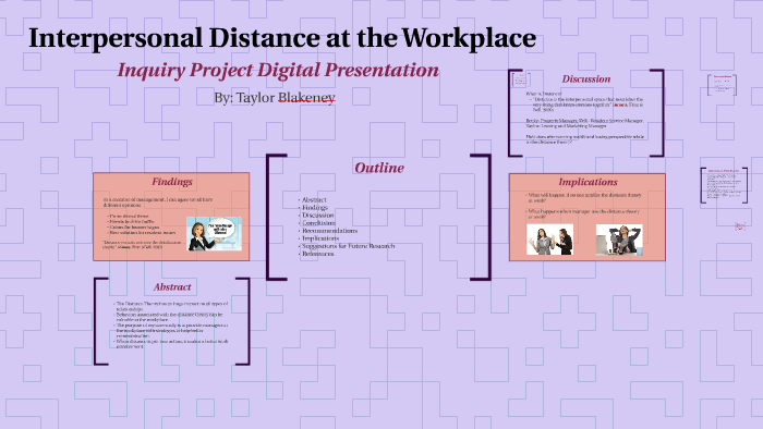 Interpersonal Distance at the Workplace by Taylor Blakeney on Prezi