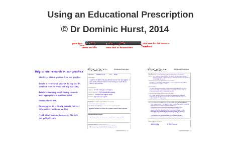 Using An Educational Prescription by Dominic Hurst on Prezi