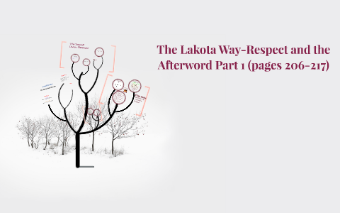 The Lakota Way-Respect and the Afterword Part 1, pages 206-207 by ruby ...