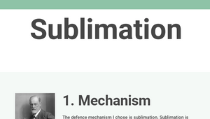 Freud Defence Mechanism (Sublimation) by A H on Prezi Design