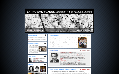 LATINO AMERICANOS Episodio 4: Los Nuevos Latinos by Elizabeth Farias on ...