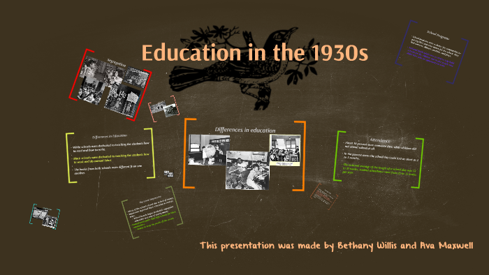 Education in the 1930s by on Prezi