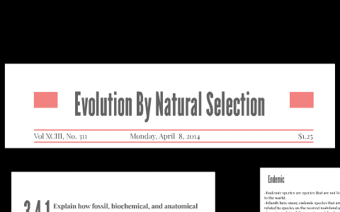 Evolution By Natural Selection by Jordyn Whitaker on Prezi