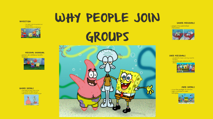 WHY PEOPLE JOIN GROUPS by Tute on Prezi