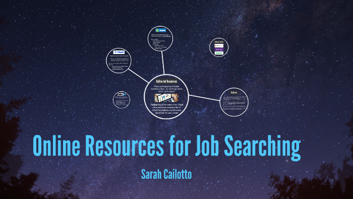 Online resources for job searching by on Prezi
