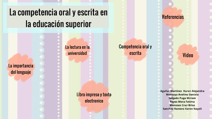 La competencia oral y escrita by Miriam Salgado on Prezi