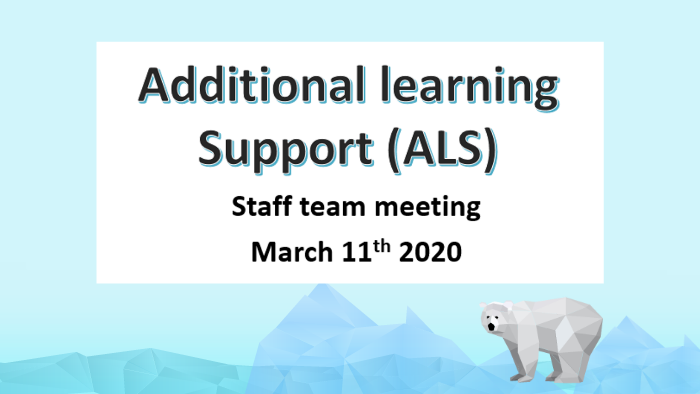 Additional learning Support (ALS) by Gareth Ellis on Prezi