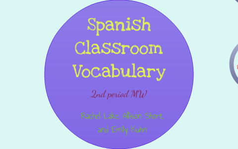 Spanish Classroom Vocabulary by Rachel L. on Prezi