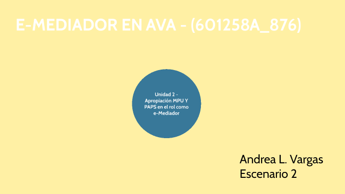 Andrea Vargas Escenario 2 : Acción tutorial en AVA by andrea vargas on Prezi
