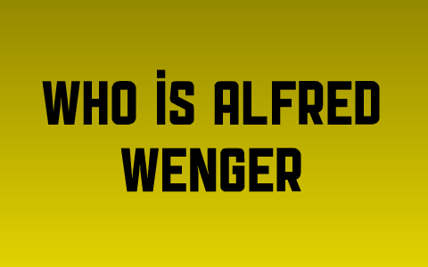 Who is Alfred Wegner? What did he propse? What was his evidence? by ...