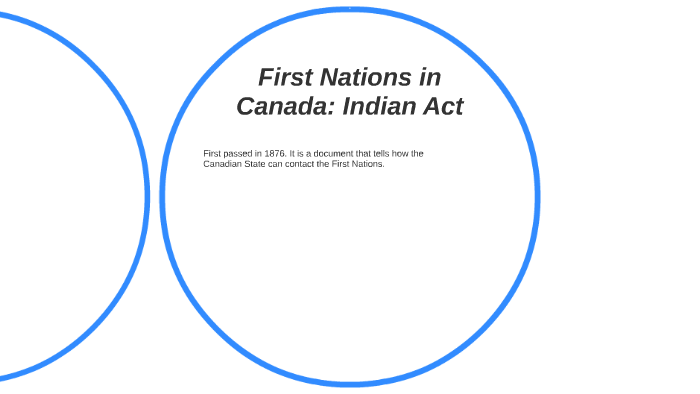 First Nations in Canada: Indian Act by Amanbir Pandher on Prezi