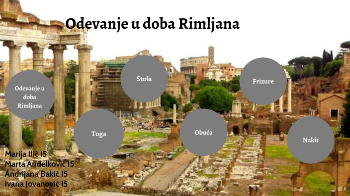 Odevanje u doba Rimljana by Marija Ilic on Prezi