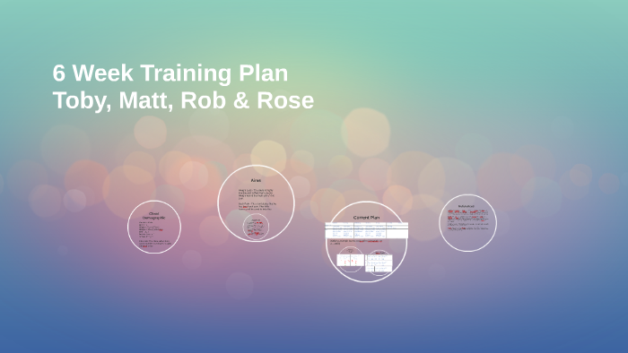 6 Week Training Plan by Robert Dyer on Prezi