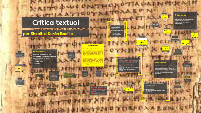 Crítica Textual by Shealtiel Durán on Prezi