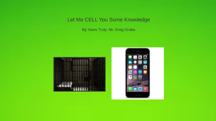 Let Me CELL You Some Knowledge by greg grub on Prezi