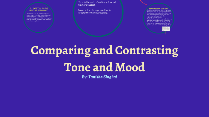 Comparing and Contrasting Tone and Mood by Tanisha Singhal on Prezi