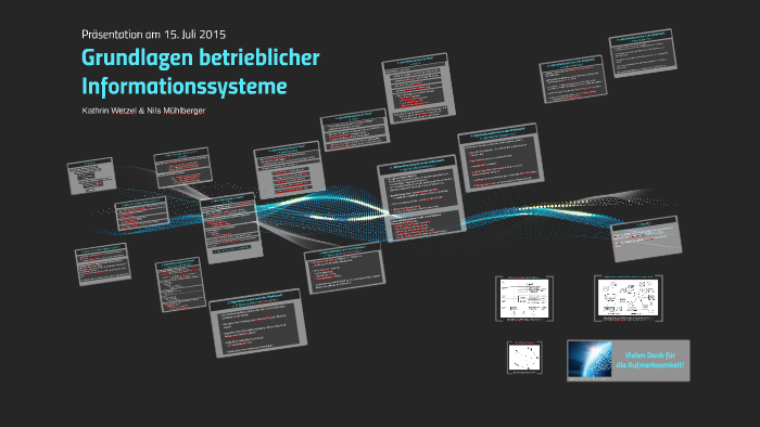 Grundlagen betrieblicher Informationsysteme by Nils Mühlberger on Prezi