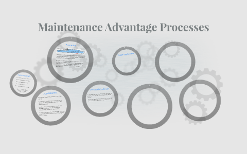 Maintenance Advantage Processes by John Streeper on Prezi