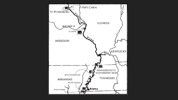 Huck Finn Adventure Map