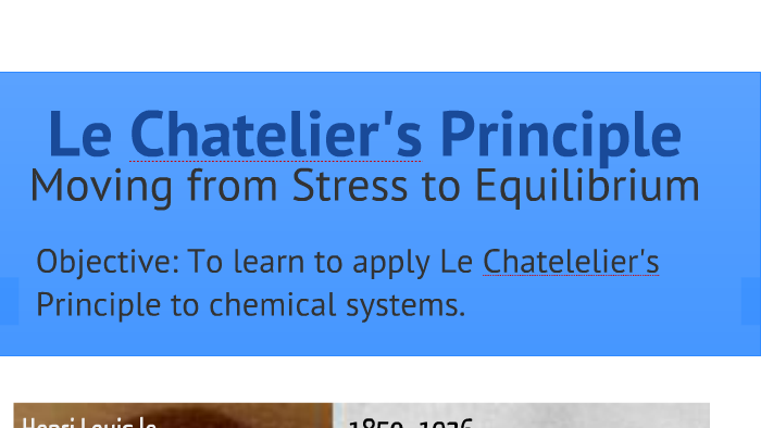 Le Chatelier's Principle by Jennifer Haycraft on Prezi
