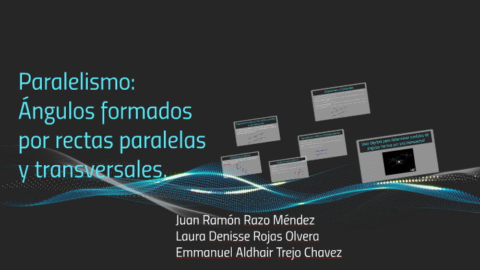 Paralelismo, definiciones, angulos generados por la transver by Ramón ...
