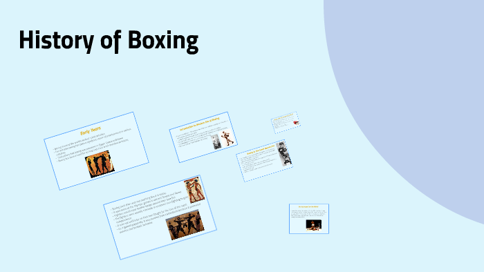 History of Boxing by Trey Thomas on Prezi