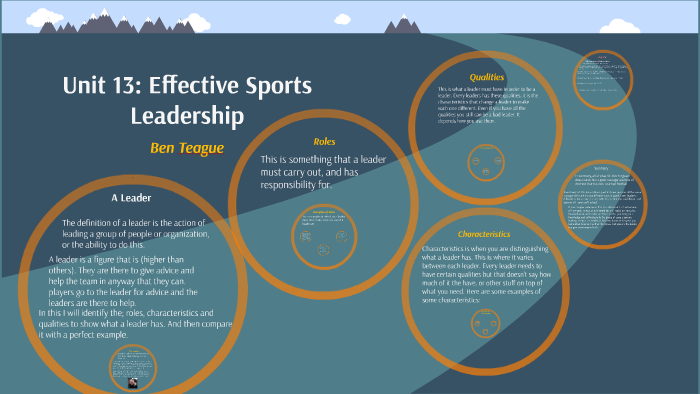 Unit 13: Effective Sports Leadership by Ben Teague on Prezi